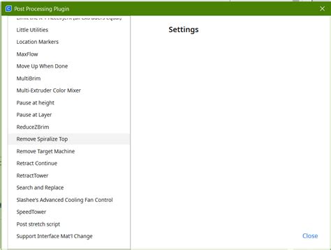 The Settings For The Last Layer Of Spiralize Outer Contour How To