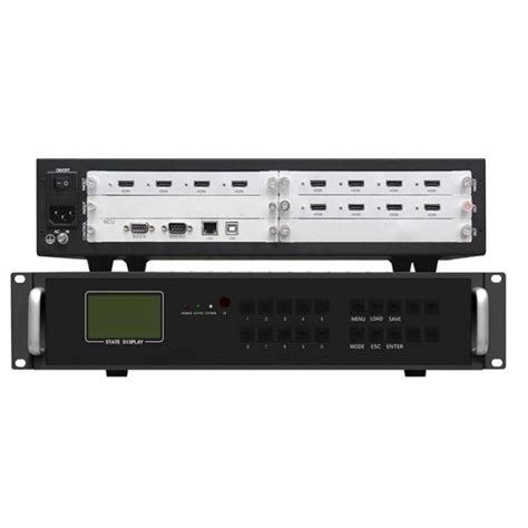 4 in 8 out hdmi 4x2 2x4 video wall controller with central control from