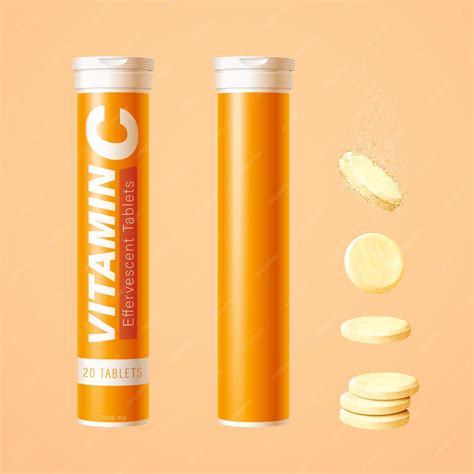 Premium Vector Effervescent Tablet Tube Mockup