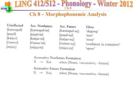 Slide 1 Ch 8 Some Hints About Analysis