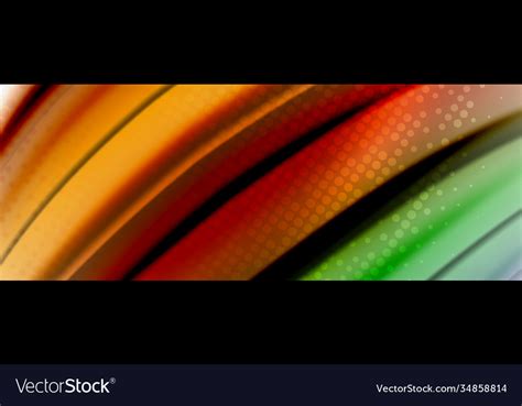 Abstract Background Smooth Flowing Lines Blurred Vector Image