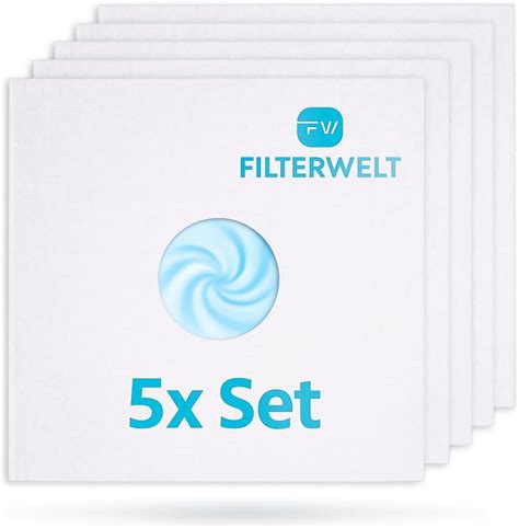 5 X Set Ersatz Filter Passt Für Maico Lüfter Zf 60 100 Staubfilter