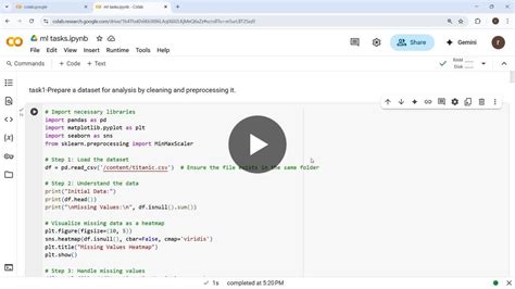 🎯 Successfully Completed Task 1 Data Preprocessing Worked With