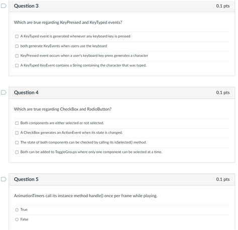 Solved Which Are True Regarding Keypressed And Keytyped