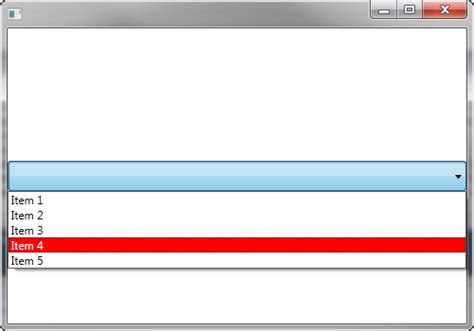 Wpf Combobox Mouseover Stack Overflow