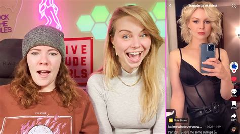 Reacting To Kallmekris Thirst Traps Part 2 Hailee And Kendra Youtube