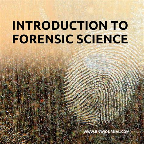 introduction to forensic science black n white the legal journal