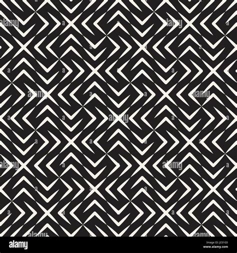 Vector Seamless Cross Tiling Pattern Modern Stylish Geometric Lattice
