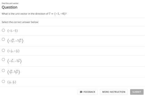 Solved Find The Unit Vector Question What Is The Unit Vector Chegg Com