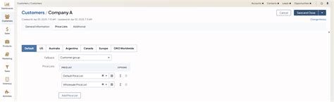 Configure Price List Per Customer Orocommerce Orocrm And Oroplatform