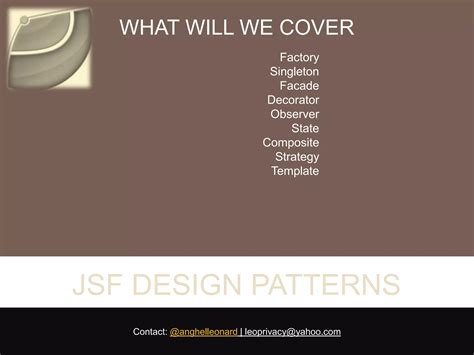 JSF Design Patterns PPTX