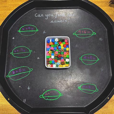 Space Addition Tuff Tray Addition And Subtraction Maths Mastery Singapore Maths Tuff