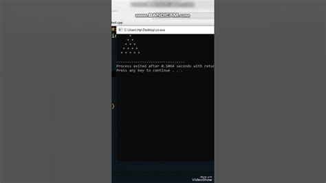 C Program For Triangle In Centerccprogrammingcprogramminginhindishorts Youtube