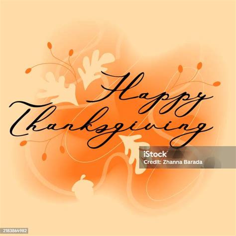 행복한 추수 감사절 감사하십시오 귀여운 손으로 그린 글자 엽서 템플릿 배너 벡터 일러스트 레이 션 11월에 대한 스톡 벡터 아트 및 기타 이미지 Istock