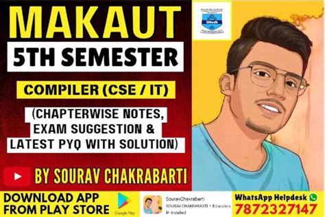Makaut 5th Semester Cse Compiler Design Study Materials With Pyq🔥