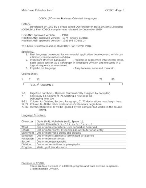 Doc Cobol Mf Refresher Dokumentips