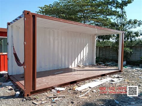 😘 ตู้คอนเทนเนอร์ 20 ฟุต ตัดเจาะช่องทำสีตามแบบ เป็นที่จอดรถมอเตอร์ไซต์ Harley 🙏 ขอบพระคุณพี่บอย