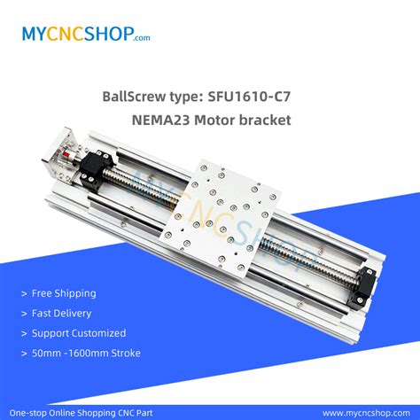 1100mm Travel Length Nema23 Linear Actuator Precision Workstations With Sfu1610 Linear Stage