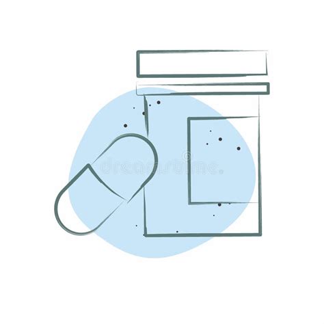 Icon Prescription Drugs Related To Addiction Dictionary Symbol Color