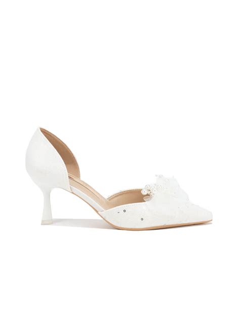 Rosace Escarpins Avec Nœud En Strass