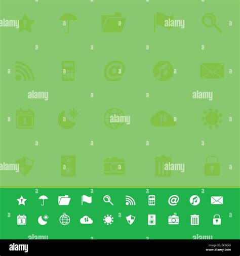 Tool Bar Color Icons On Green Background Stock Vector Stock Vector Image Art Alamy