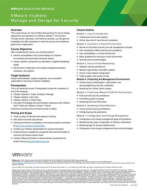 Vsphere Security Pdf