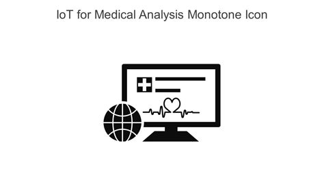 Iot For Medical Analysis Monotone Icon In Powerpoint Pptx Png And Editable Eps Format Ppt