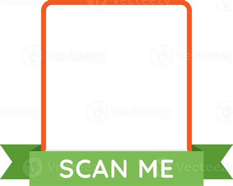 Scan Me Sign Green 65436254 Png