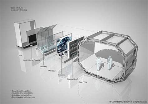 Bmw Modular Exhibition Concept Pavilion Design Facade Architecture Design Modular
