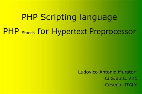 Php Introduction Ppt