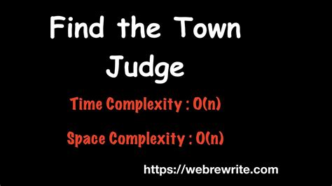 Find The Town Judge Leetcode Solution Java Leetcode 997 Programming