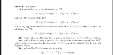 Solved Problem Points Points Let Be The Chegg Com