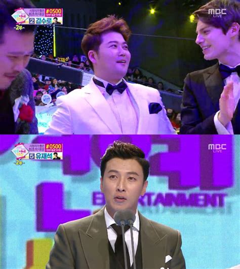 전현무·박건형 버라이어티 남자우수상 공동수상 Mbc방송연예대상