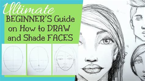 HOW TO DRAW And SHADE FACES FOR BEGINNERS EASY YouTube