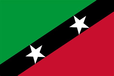 독립 기념일 또는 선거를위한 세인트 키츠와 네비스 플래그 간단한 그림 개념에 대한 스톡 벡터 아트 및 기타 이미지 개념 국가 지리적 지역 그림 이야기 Istock