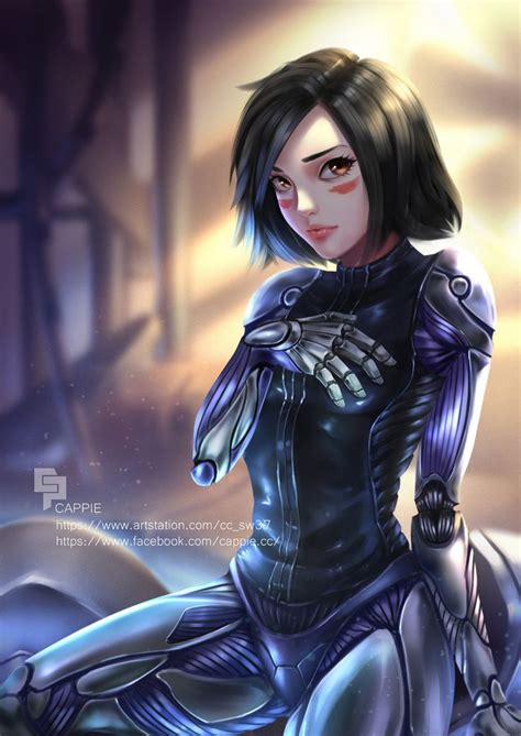 Artstation Alita Battle Angel Fan Art Cappie Sw Battle Angel Alita Cyberpunk Character