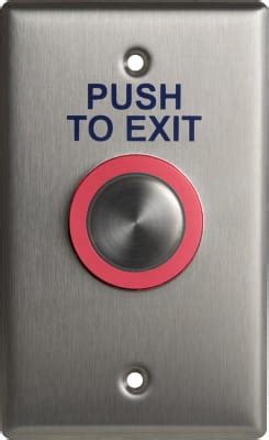 Push To Exit Button Mushroom Push To Exit Button Doorclosersusa Com