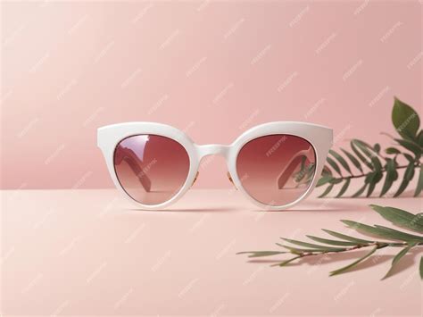 Premium Ai Image Creative Layout Made Of White Painted Sunglasses