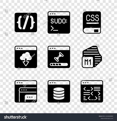 Set Programming Language Syntax Code Terminal Stock Vector Royalty Free 2226069889 Shutterstock