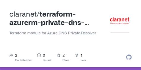 github claranet terraform azurerm private dns resolver terraform module for azure dns private