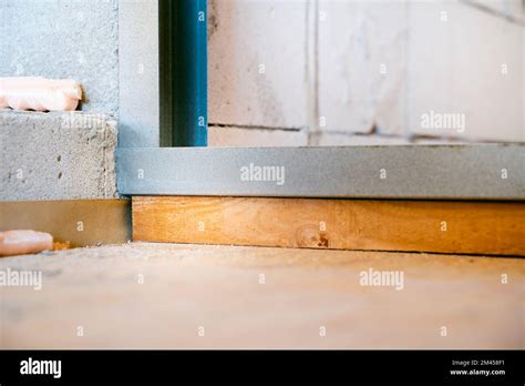 Built Frame Under The Interior Partition Of A Metal Profile Frame Wall In A Private House