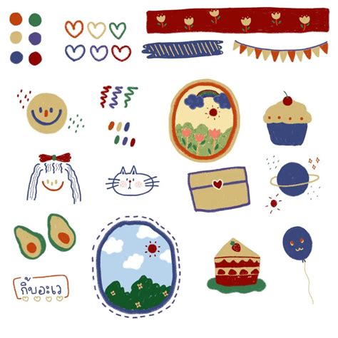 Pin By Chom Ap On สติกเกอร์ Sticker Art Cute Stickers Sticker Design