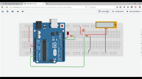 Led Switching Based On A Photoresistor Input To Arduino Youtube