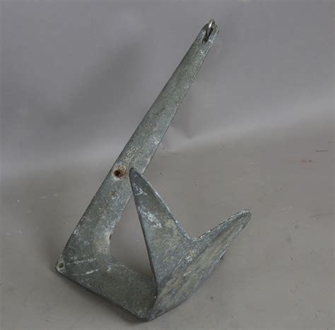 A Galvanized Steel 5kg Boat Anchor Length 63cm