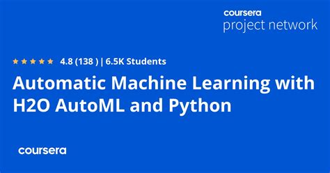 automatic machine learning with h2o automl and python coursya