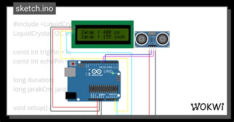 Ultrasoniclcd5190 Wokwi Esp32 Stm32 Arduino Simulator