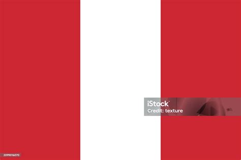 페루 국기 표준 색상 표준 크기 직사각형 플래그입니다 아이콘 디자인 컴퓨터 일러스트레이션 디지털 일러스트레이션 벡터 일러스트 레이 션입니다 0명에 대한 스톡 벡터 아트 및