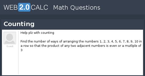 View Question Counting