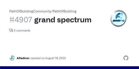 grand spectrum · issue 4907 · pathofbuildingcommunity pathofbuilding · github