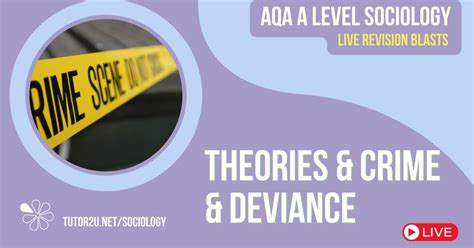 Theories Of Crime And Deviance Aqa A Level Sociology Live Revision For 2024 Livestreams Tutor2u